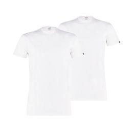 Puma T-Shirt 2er-Pack, Rundhalsausschnitt, Kurzarm, Regular Fit, elastisch weiß L L T-Shirt von Puma