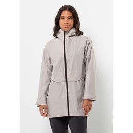 Jack Wolfskin Funktionsjacke »MAINKAI LONG JKT W« mitKapuze sea-shell L (42/44) L (42/44) 2 Hüfttaschen, Innentasche