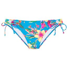 Lascana Bikini-Hose »Malia« zum Binden mit tropischem Print blau bedruckt 42 - N-Gr N-Gr 42 Florales Design