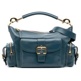 Chlo&eacute; Chlo&eacute; Hobo Bags - Shiny Leather Camera Bag - Gr. unisize - in Blau - f&uuml;r Damen