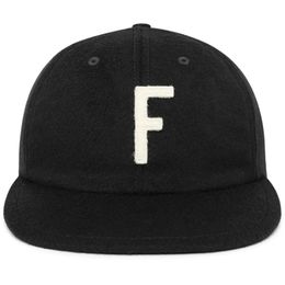 Fear Of God Caps & M&uuml;tzen - Logo Wool Baseball Cap - Gr. ONE SIZE - in Schwarz - f&uuml;r Damen