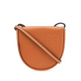 Loewe Hobo Bags - Mini Soft Calfskin Heel Pouch - Gr. unisize - in Braun - f&uuml;r Damen