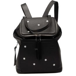 Loewe Rucks&auml;cke - Small Leather Goya Stars Backpack - Gr. unisize - in Schwarz - f&uuml;r Damen