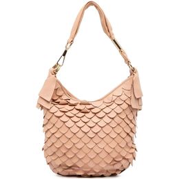 SAINT LAURENT Hobo Bags - Leather St Tropez Fish Scale Hobo - Gr. unisize - in Gold - f&uuml;r Damen