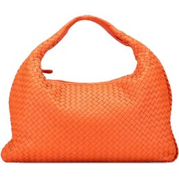 Bottega Veneta Hobo Bags - Medium Nappa Intrecciato Veneta Hobo - Gr. unisize - in Orange - f&uuml;r Damen