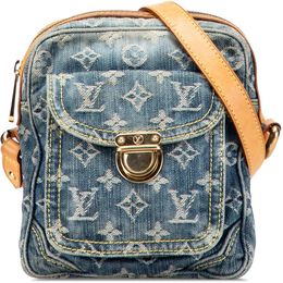 Louis Vuitton Hobo Bags - Monogram Denim Camera Bag - Gr. unisize - in Blau - f&uuml;r Damen