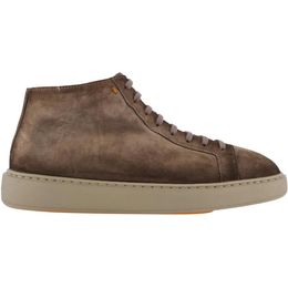 Santoni Low-Top Sneaker - Heren Dump High Sneaker Beige - Gr. UK_8 - in Beige - f&uuml;r Damen