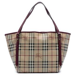 Burberry Shopper - Small Haymarket Check Coated Canvas Canterbury Tot - Gr. unisize - in Braun - f&uuml;r Damen
