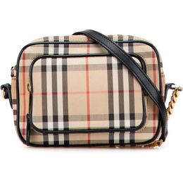 Burberry Hobo Bags - House Check Canvas Camera Bag - Gr. unisize - in Braun - f&uuml;r Damen