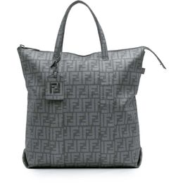 Fendi Shopper - Zucca Spalmati Tote - Gr. unisize - in Grau - f&uuml;r Damen