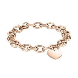 Liebeskind Berlin Armband - Edelstahl Chunky Heart - Gr. ONESIZE - in Quarz - f&uuml;r Damen
