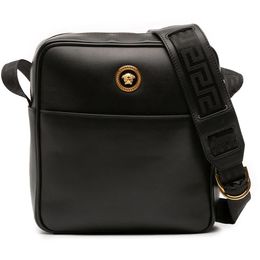 Versace Hobo Bags - Leather Medusa Crossbody - Gr. unisize - in Schwarz - f&uuml;r Damen