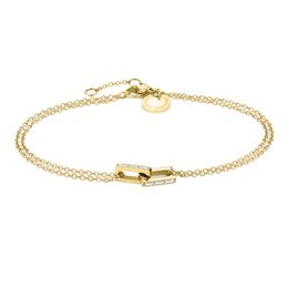 Liebeskind Berlin Armband - Edelstahl The Festive Mini Link Sparkle - Gr. ONESIZE - in Gold - f&uuml;r Damen