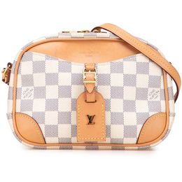 Louis Vuitton Hobo Bags - Damier Azur Mini Deauville - Gr. unisize - in Wei&szlig; - f&uuml;r Damen