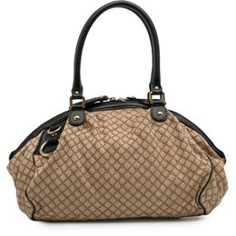 Gucci Hobo Bags - Diamante Canvas Sukey Satchel - Gr. unisize - in Braun - f&uuml;r Damen