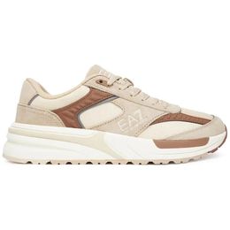 EA7 Emporio Armani EA7 Low-Top Sneaker - Sneakers Beigecioccolato - Gr. US_10 - in Beige - f&uuml;r Damen