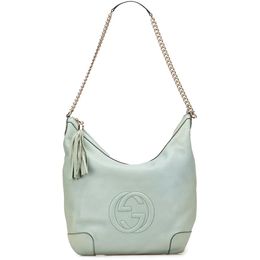 Gucci Hobo Bags - Leather Soho Chain Shoulder Bag - Gr. unisize - in Blau - f&uuml;r Damen