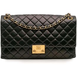 Chanel Hobo Bags - Quilted Lambskin Pagoda Accordion Flap - Gr. unisize - in Schwarz - f&uuml;r Damen