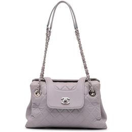 Chanel Shopper - Quilted Lambskin x3 Accordion Tote - Gr. unisize - in Grau - f&uuml;r Damen