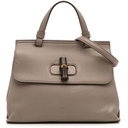 Gucci Hobo Bags - Small Leather Bamboo Daily Satchel - Gr. unisize - in Braun - f&uuml;r Damen