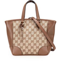 Gucci Hobo Bags - Small GG Canvas Bree Satchel - Gr. unisize - in Braun - f&uuml;r Damen