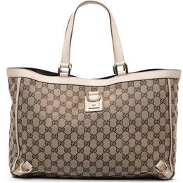 Gucci Shopper - GG Canvas Abbey D Ring Tote - Gr. unisize - in Braun - f&uuml;r Damen
