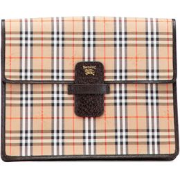 Burberry Clutches - Haymarket Check Canvas Clutch - Gr. unisize - in Braun - f&uuml;r Damen