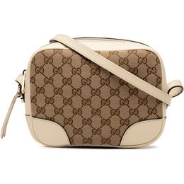 Gucci Hobo Bags - GG Canvas Bree Crossbody - Gr. unisize - in Braun - f&uuml;r Damen
