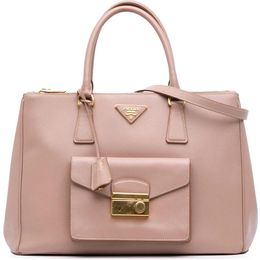 Prada Hobo Bags - Saffiano Lux Galleria Double Zip Front Pocket Satc - Gr. unisize - in Gold - f&uuml;r Damen