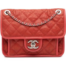 Chanel Hobo Bags - Small Caviar French Riviera Flap - Gr. unisize - in Rot - f&uuml;r Damen