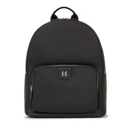 K by KARL LAGERFELD Karl Lagerfeld Rucks&auml;cke - K/Monogram Rucksack aus Leder - Gr. unisize - in Schwarz - f&uuml;r Damen