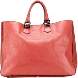 Fendi Hobo Bags - Large Leather Twins Tote - Gr. unisize - in Orange - f&uuml;r Damen