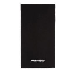 K by KARL LAGERFELD Karl Lagerfeld T&uuml;cher & Schals - Schal mit Logo - Gr. unisize - in Schwarz - f&uuml;r Damen