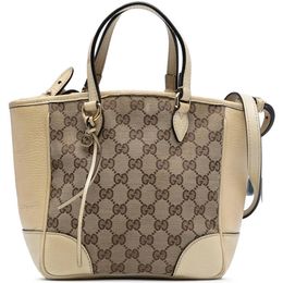 Gucci Hobo Bags - Small GG Canvas Bree Satchel - Gr. unisize - in Braun - f&uuml;r Damen