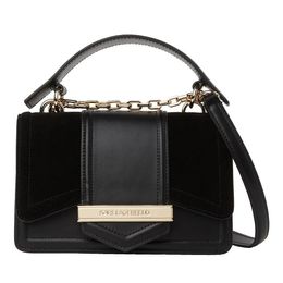 K by KARL LAGERFELD Karl Lagerfeld Crossbody Bags - K/Nova kleine Wildleder-Umh&auml;ngetasche - Gr. unisize - in Schwarz - f&uuml;r Damen