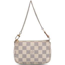 Louis Vuitton Crossbody Bags - Damier Azur Mini Pochette Accessoires - Gr. unisize - in Wei&szlig; - f&uuml;r Damen