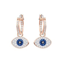 Swarovski Ohrringe 'Symbolica' Damen Gr&ouml;&szlig;e One Size kobaltblau / rosegold / schwarz / wei&szlig;
