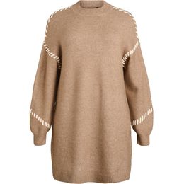 ZIZZI Knitted dress 'Lea' female Brown size XXXL