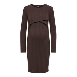 Only Maternity Umstand Kleid 'OLMALEJANDRA' Damen Größe 38 braun Winterkleid