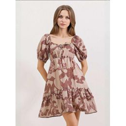 Bigdart Kleid Damen Gr&ouml;&szlig;e 38 schoko / puder Winterkleid