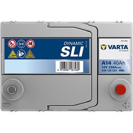 Varta Starterbatterie DYNAMIC SLI 12 V, 40 Ah, 330 A 12V 40Ah 330A für HYUNDAI SUZUKI FIAT / LANCIA TOYOTA CITROËN MAZDA FORD SUBARU OPEL CHEVROLET HO