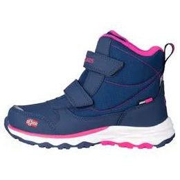 Winterstiefel Trollkids "KIDS HAFJELL WINTER BOOTS", M&auml;dchen, Gr. 32, blau (navy, pink), Synthetik, mehrfarbig, Schuhe Winterstiefel, Snowboots, Winterstiefel, Winterschuhe, f&uuml;r Kinder, wasserdicht