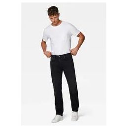 Straight-Jeans Mavi "MARCUS", Herren, Gr. 33, L&auml;nge 34, schwarz (schwarz smoke ulta move), 98% Baumwolle, 2% Elasthan, slim fit lang, Jeans Straight-Jeans, Slim Straight Jeans