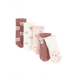 Cool Club Socken Mädchen Größe 13/15 mauve / rosa / schwarz / weiß