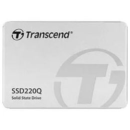 Transcend interne SSD "SSD220Q 2TB", silber (silberfarben), 2 TB, Schreibgeschwindigkeitmaximal 500 MB/s Lesegeschwindigkeitmaximal 550 MB/s, Festplatten