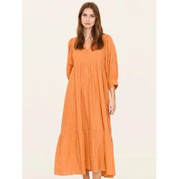 Odd Molly Kleid Damen Größe 34 orange Winterkleid