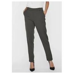 V&eacute;ro Moda Anzughose VERO MODA "VMMAYA MR LOOSE SOLID PANT NOOS", Damen, Gr. XS, L&auml;nge 30, grau (peat), Web, Obermaterial: 62% Polyester, 33% Viskose, 5% Elasthan, unifarben, regular fit kn&ouml;chellang, Hosen Anzughose, kn&ouml;chelfreie Form mit Saumaufschlag