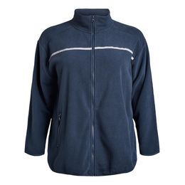 Active By Zizzi Athletic Fleece Jacket 'Odi' female Blue size XXL