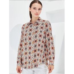 Bigdart Bluse Damen Gr&ouml;&szlig;e XXL gelb / orange / wei&szlig;