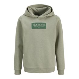 Jack & Jones Jack & Jones Junior Sweatshirt 'JORGREENE' Jungen Gr&ouml;&szlig;e 176 oliv / dunkelgr&uuml;n / wei&szlig;